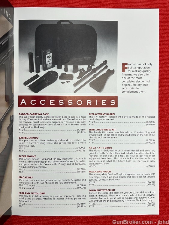 Feather Industries AT-9 AT9 9mm Carbine Near New Penny Start - Semi ...