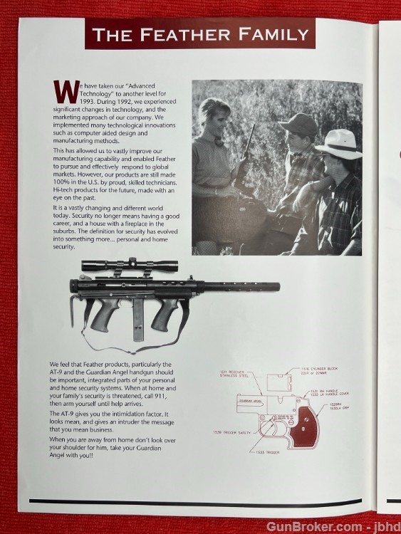 Feather Industries AT-9 AT9 9mm Carbine Near New Penny Start - Semi ...