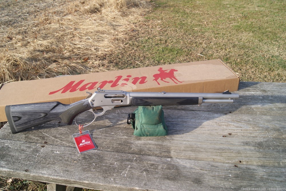 MARLIN 1895 TRAPPER STAINLESS 70450 45-70 NIB ss SKINNER rifle lever ...