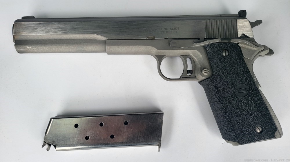 Amt hardballer longslide 45acp 7" barrel Agent 47 Hitman rare - Semi ...