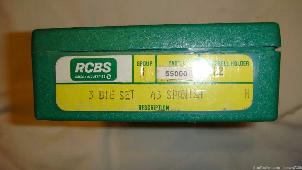 RCBS 43 Spanish 3 Die Set - Reloading Dies at GunBroker.com : 1032623327