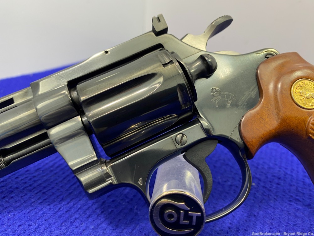 1977 Colt Diamondback .22LR Blue 4" -TIMELESS SNAKE SERIES REVOLVER ...
