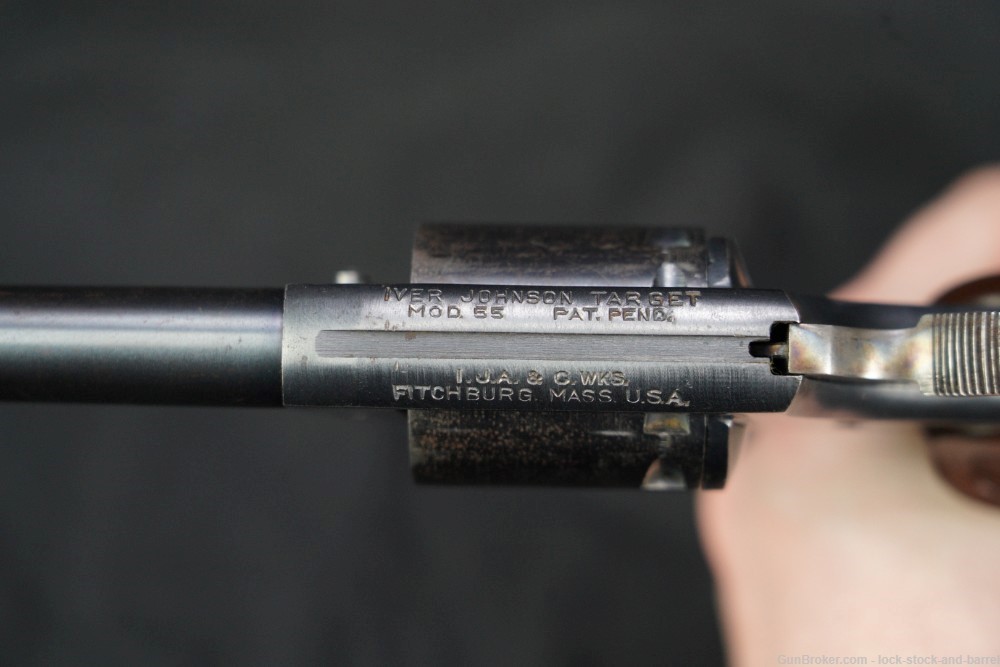 Iver Johnson Model 55 Target .22 Short Long LR Double Action Revolver C ...