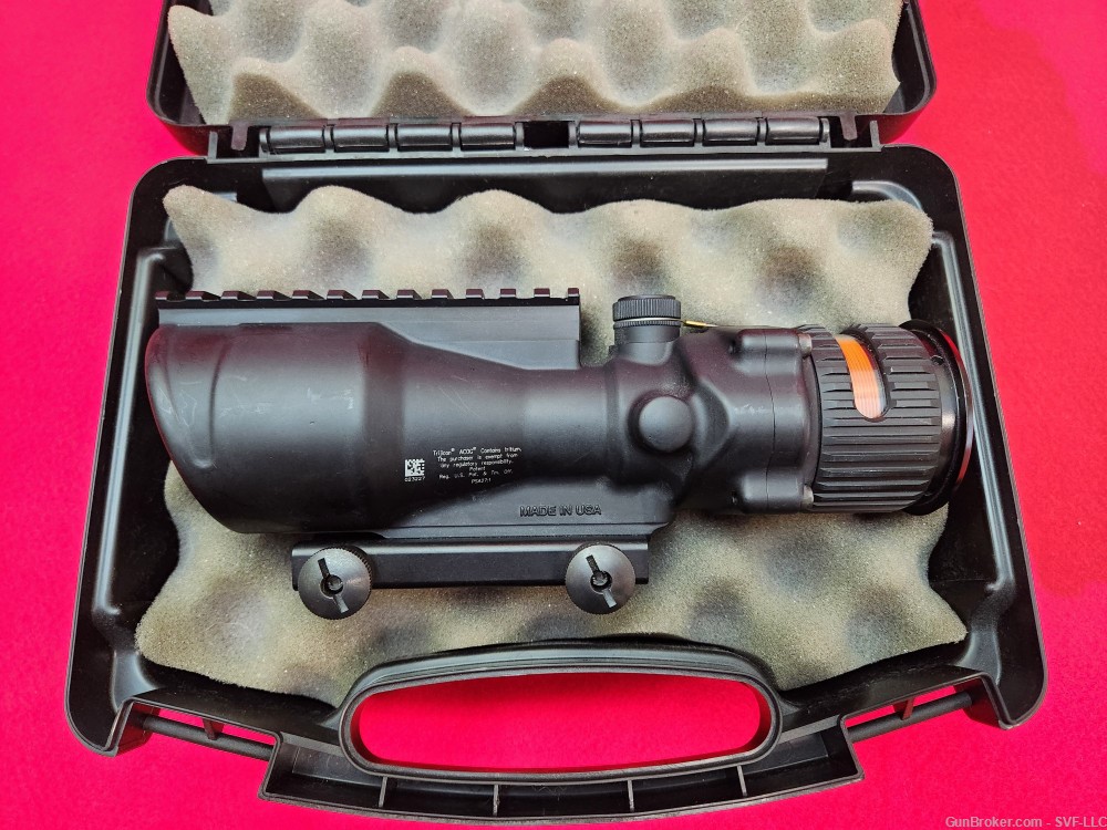 Trijicon ACOG TA648-D-100560 red chevron 308 reticle fiber optic (NICE ...