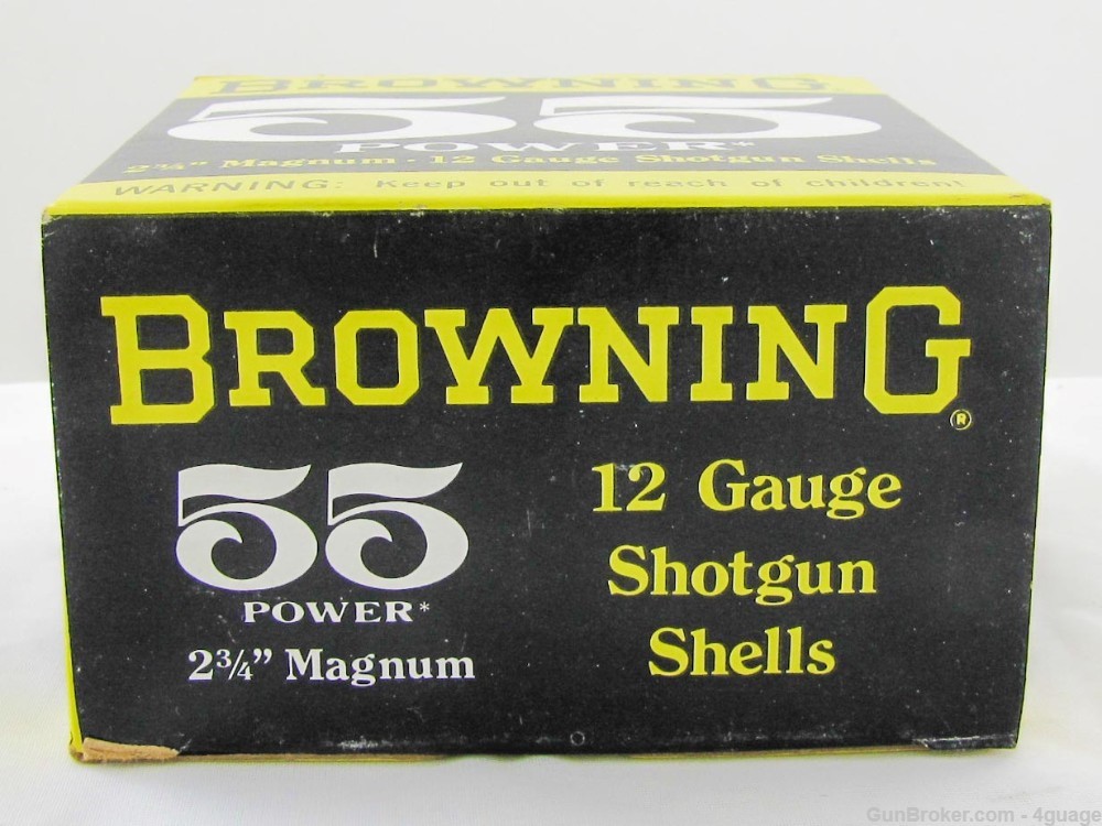 Browning 55 Power 12 Ga Magnum Shotshells - Full Box - Vintage Ammo at ...
