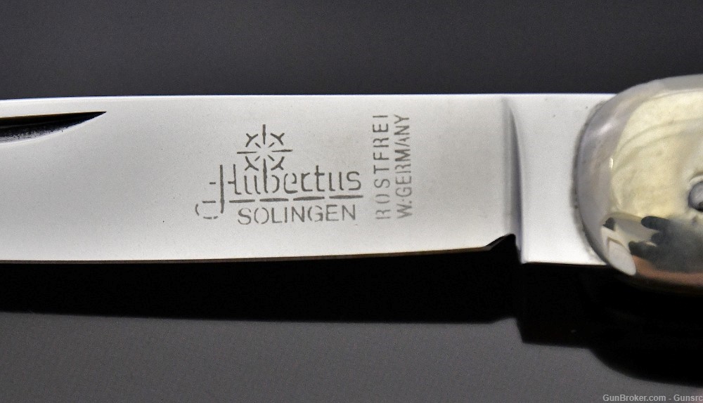 UNUSED VINTAGE HUBERTUS SOLIGEN ROSTFREI W.GERMAN SPRINGER KNIVES NO ...