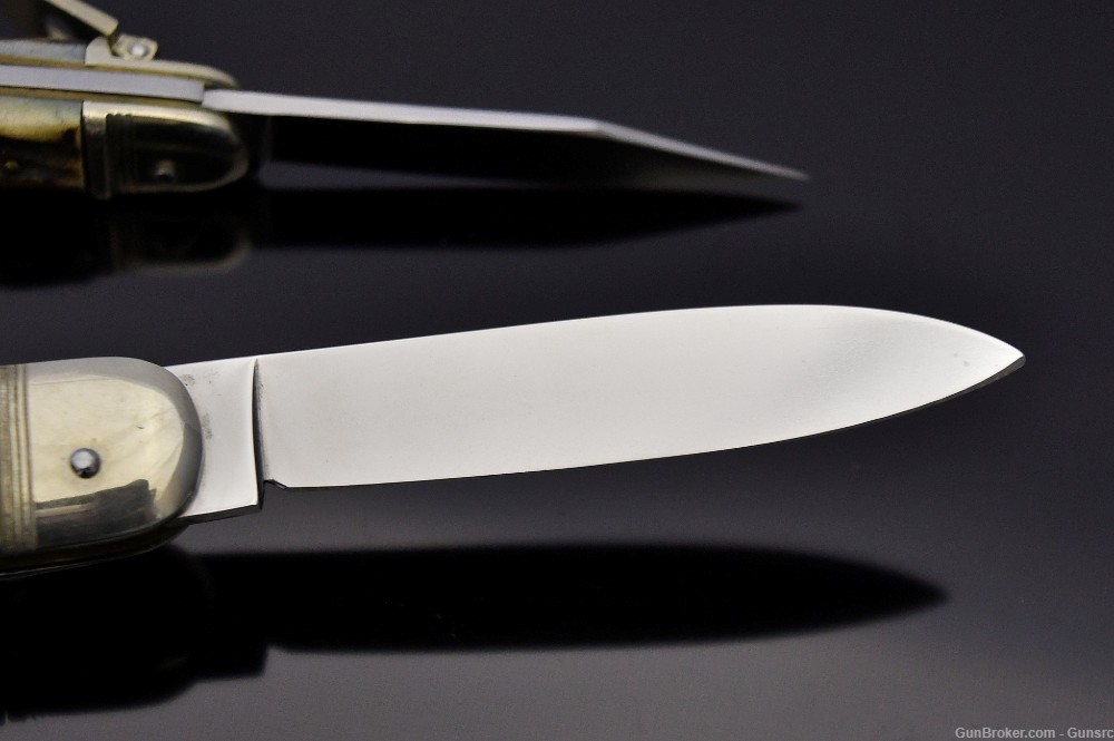 UNUSED VINTAGE HUBERTUS SOLIGEN ROSTFREI W.GERMAN SPRINGER KNIVES NO ...