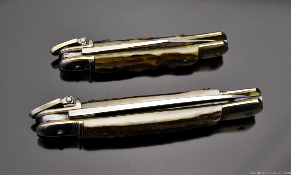 UNUSED VINTAGE HUBERTUS SOLIGEN ROSTFREI W.GERMAN SPRINGER KNIVES NO ...