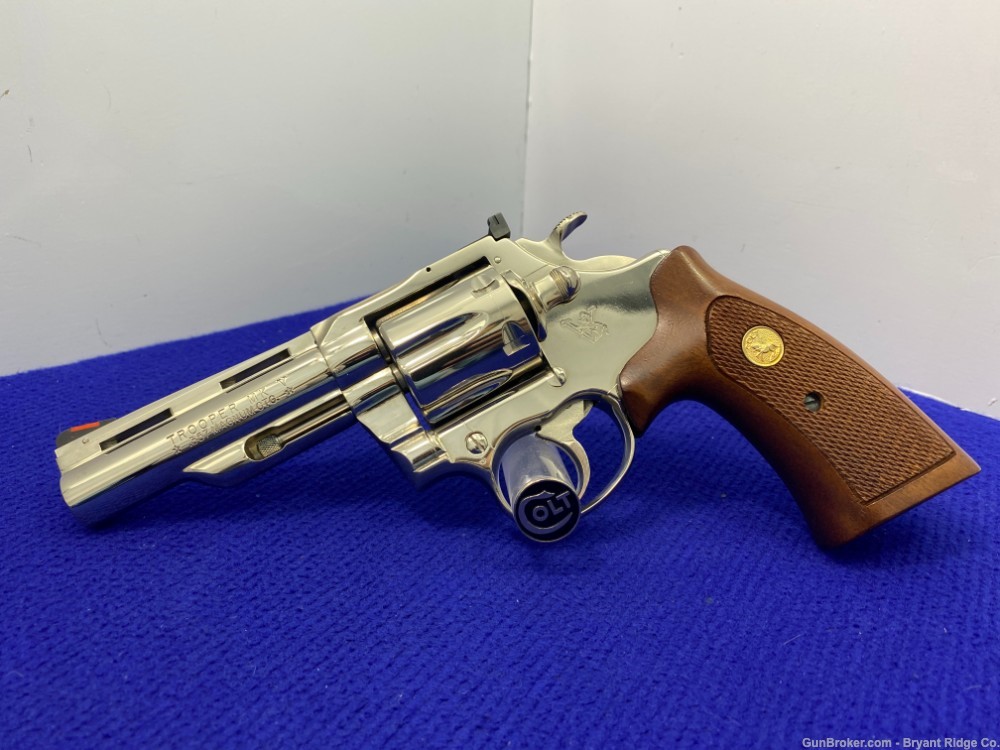 1982 Colt Trooper MKV .357 Mag Nickel 4" *SOUGHT-AFTER 1st YEAR ...