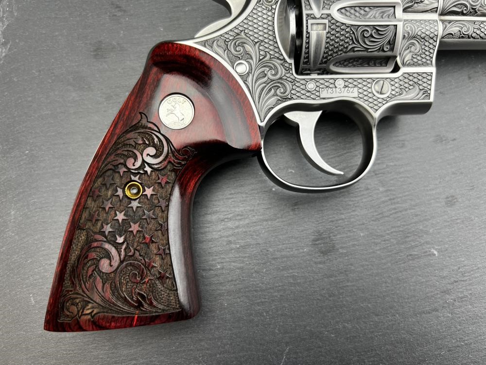 FACTORY 2ND - Colt Python 2020 ENGRAVED Royal Patriot AAA by Altamont 6 ...