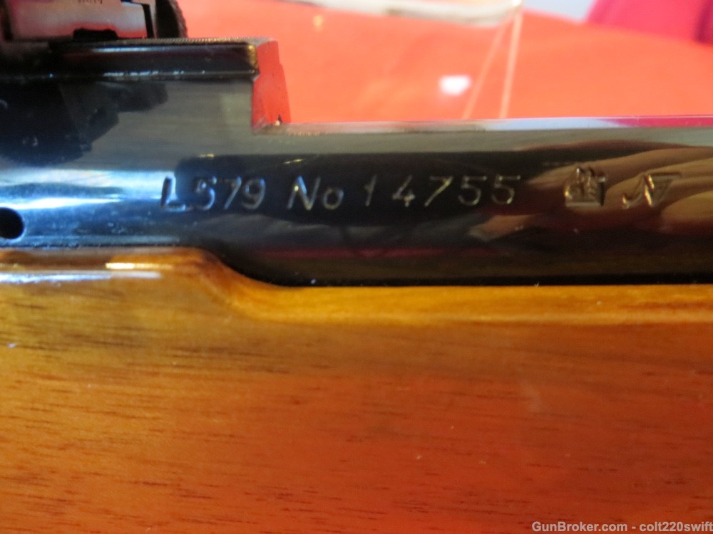 SAKO L-579 DE LUXE .308 BOFORS STEEL W/Scope Factory Rings BLONDE STOCK ...