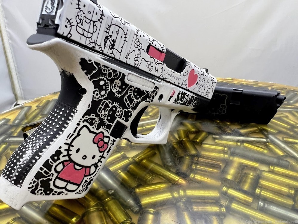Hello Kitty Glock 42 380acp Engraved and Cerakoted with Custom Case ...