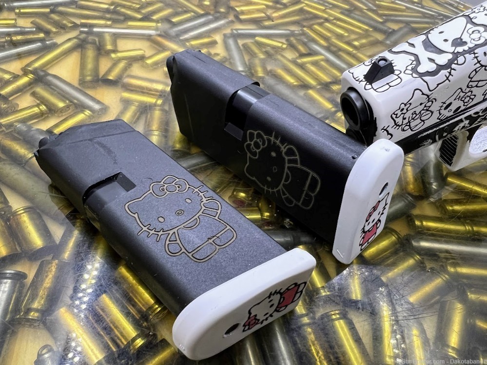 Hello Kitty Glock 42 380acp Engraved and Cerakoted with Custom Case ...