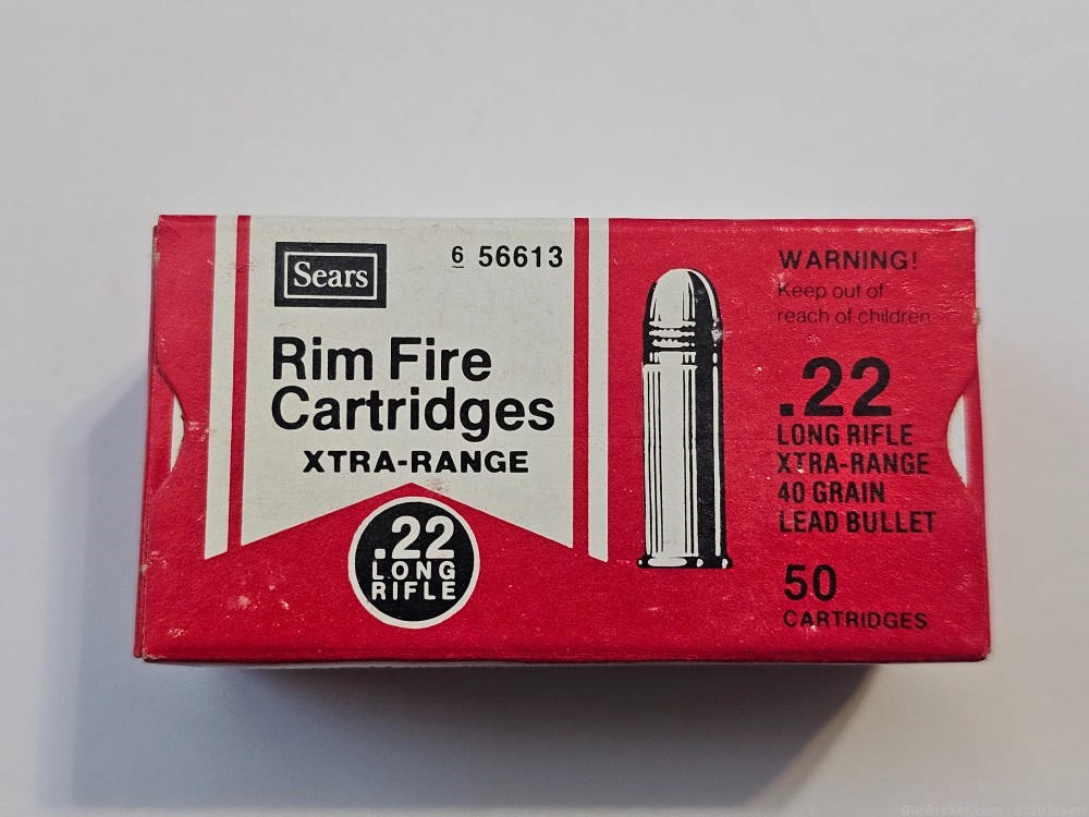 Vintage Sears 22 Long Rifle - Vintage Ammo at GunBroker.com : 1033306929
