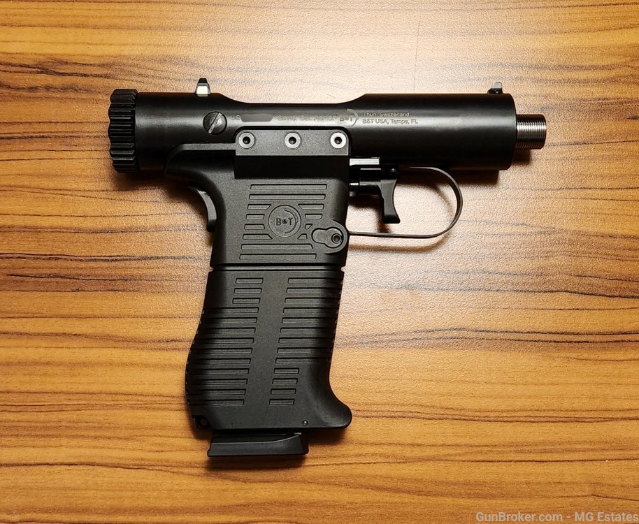B&T Station-Six 45 Welrod Suppressed Bolt-Action Pistol - Like VP9 ...