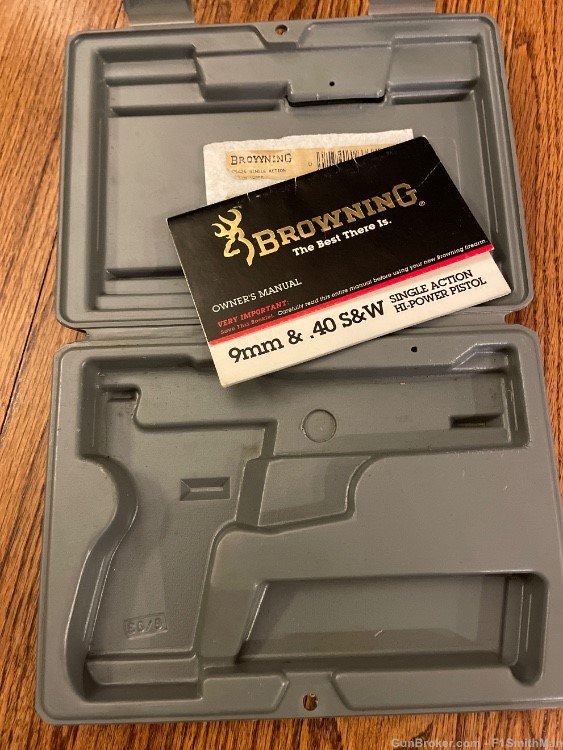 Browning Hi Power Original Case / Box & an Owners Manual - Excellent ...