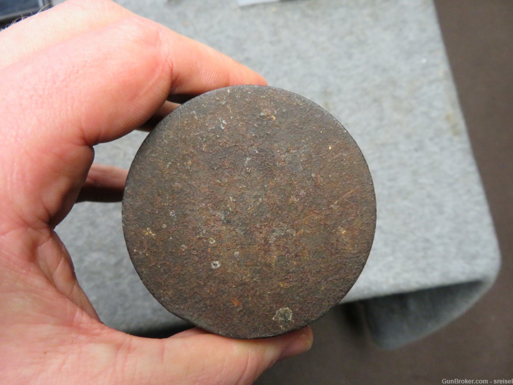 WWI US MILITARY 75MM ARTILLERY PROJECTILE W/ UNUSUAL FUZE-GAS ROUND ...