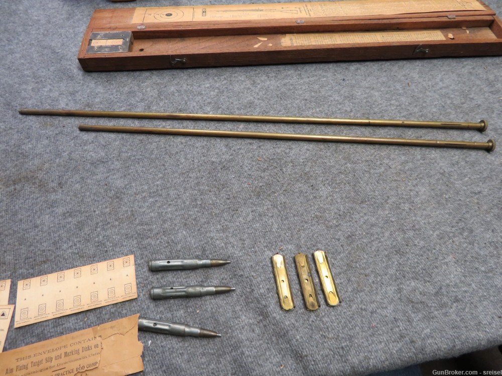 WWI US MILITARY HOLLIFIELD “DOTTER” PRACTICE TARGET ROD KIT ...