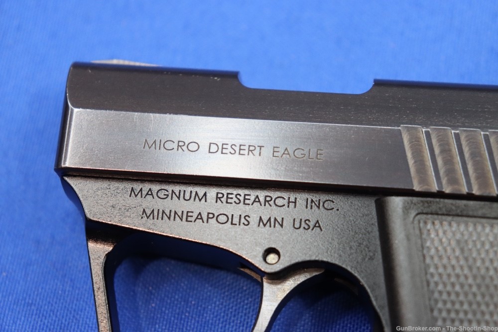 Magnum Research Micro Desert Eagle Pistol 380ACP BLUED SA w/ Box 6RD ...