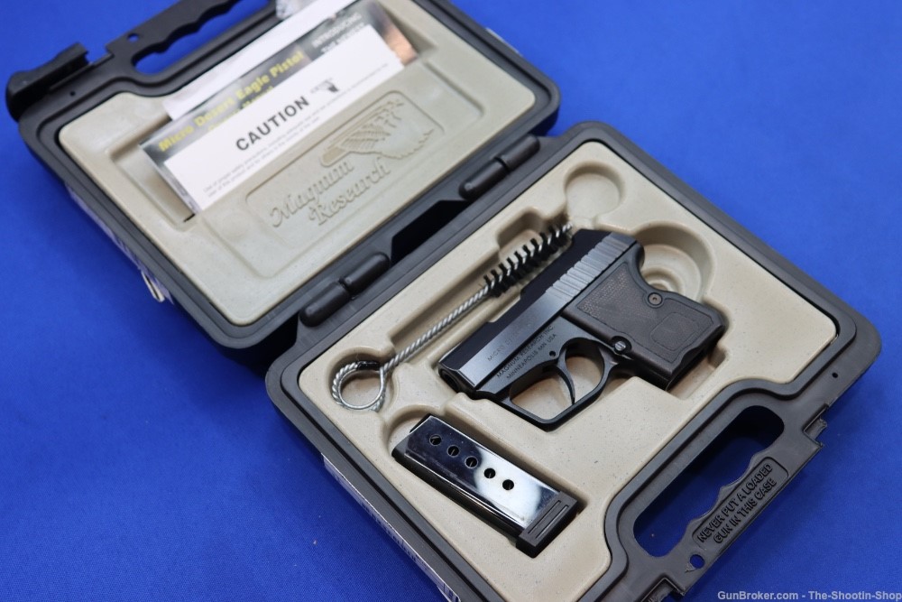 Magnum Research Micro Desert Eagle Pistol 380ACP BLUED SA w/ Box 6RD ...