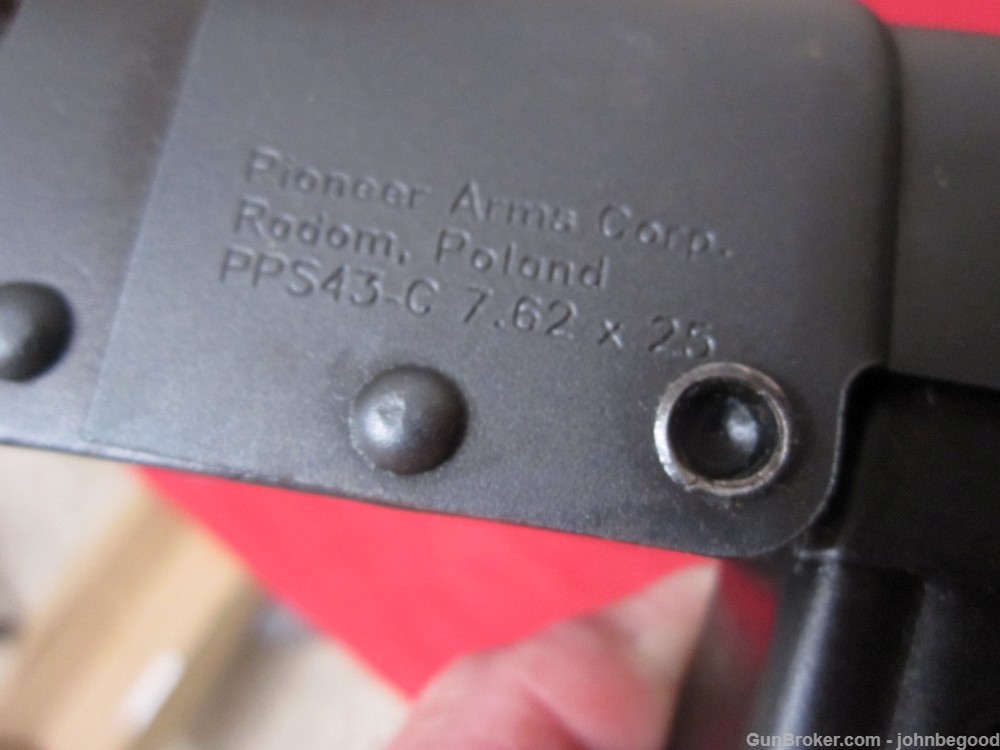 Polish PPS-43C 7.62x25 Pistol With (4) 35 Round Mags by Pioneer Arms lk ...