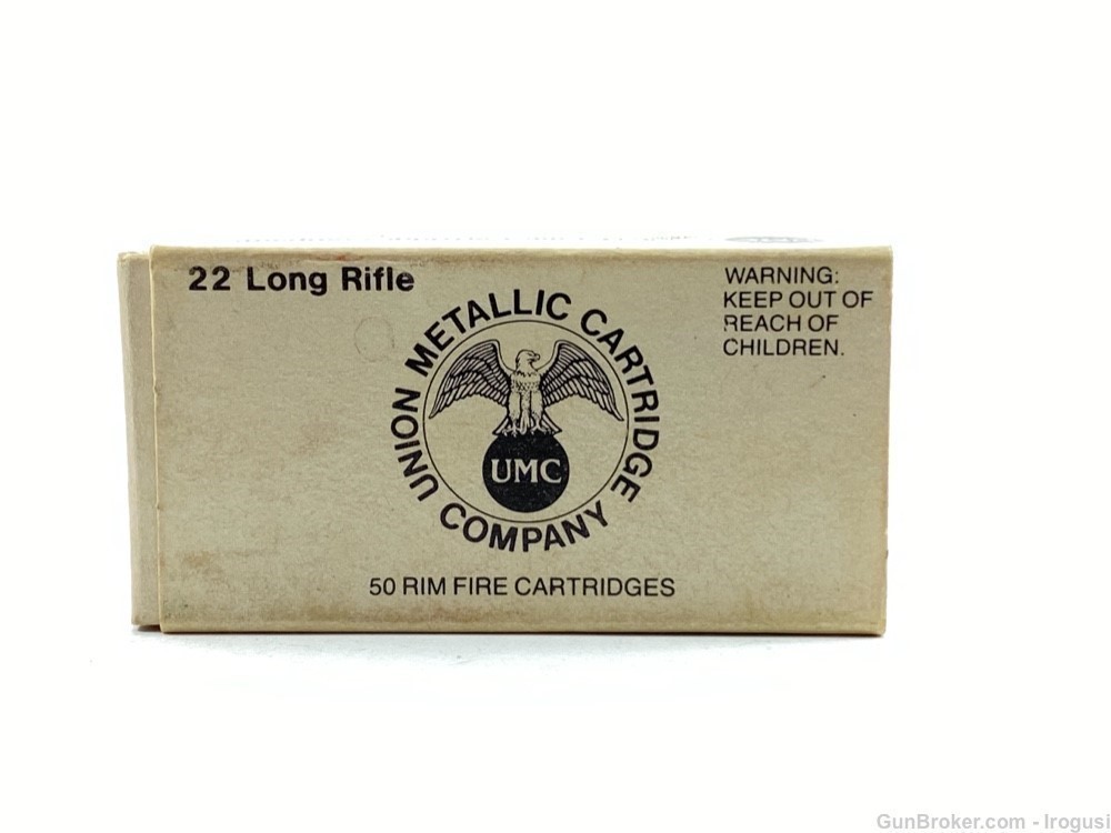 Union Metallic Cartridge Co .22 LR Remington FULL Vintage Box - Vintage ...