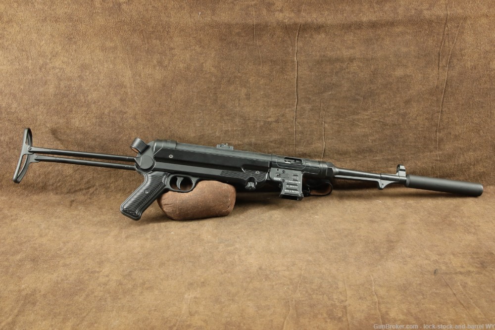 German GSG MP40 P 22LR Semi-Auto Rifle 16” w/ Barrel Shroud - Semi Auto ...