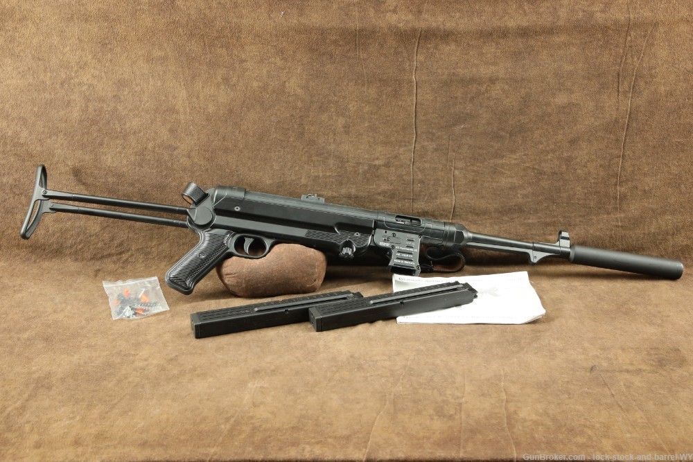 German GSG MP40 P 22LR Semi-Auto Rifle 16” w/ Barrel Shroud - Semi Auto ...