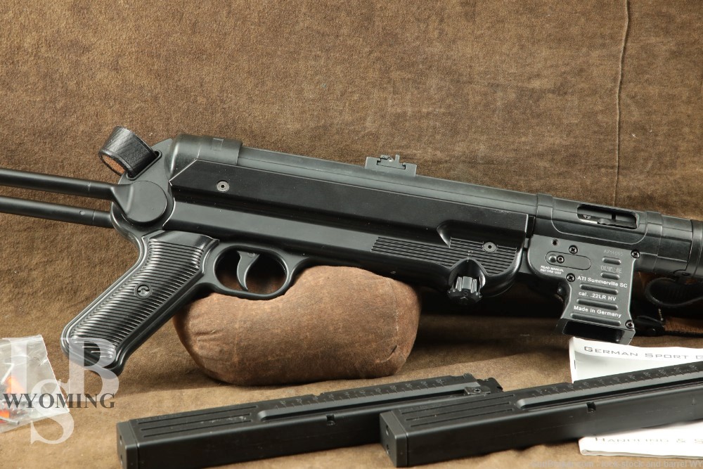 German GSG MP40 P 22LR Semi-Auto Rifle 16” w/ Barrel Shroud - Semi Auto ...