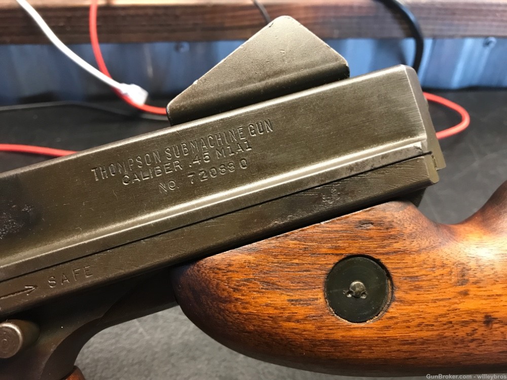 Transferable Auto Ordnance M1A1 Thompson Machine Gun .45 ACP S Marked ...