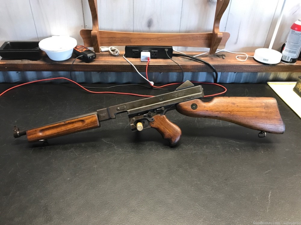 Transferable Auto Ordnance M1A1 Thompson Machine Gun .45 ACP S Marked ...