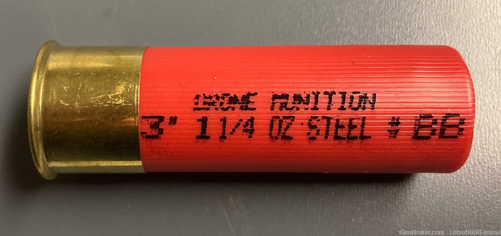 anti Drone Munition 12 gauge 12ga 1rd with shot 3.00" 1.25oz steel BB ...