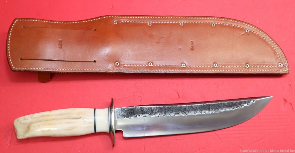 Custom Jim Behring Treeman Knives 16 1/4" Fighter Walrus Tusk Ivory ...