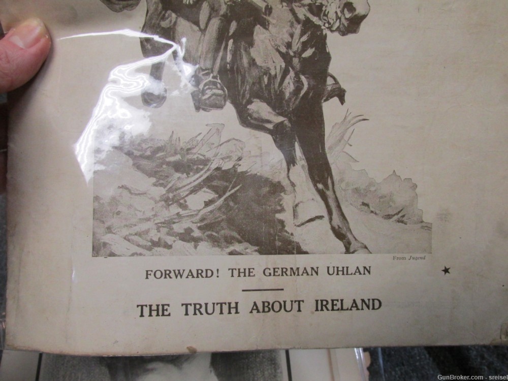 8 WWI ERA COPIES OF THE FATHERLAND A WEEKLY MAGAZINE FOR GERMANS IN THE ...