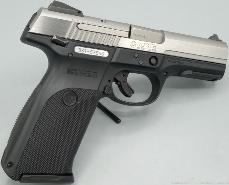Ruger SR9 9mm 4.14" Full Size Semi Auto Pistol Manual Ambi Safety SR 9 ...