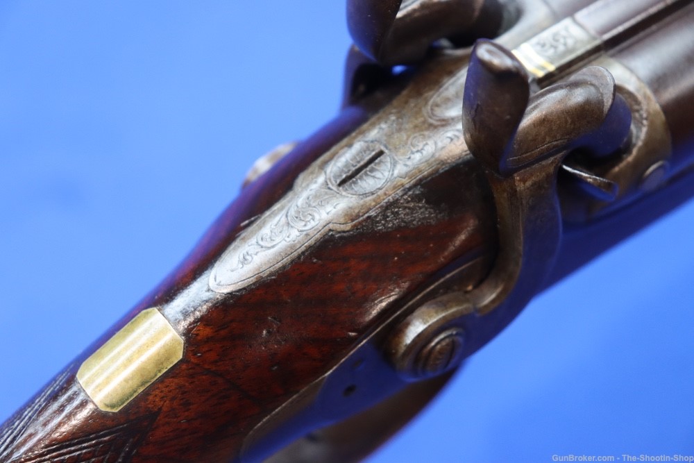 Mortimer & Son London Double Barrel Percussion Shotgun 12GA Antique BP ...