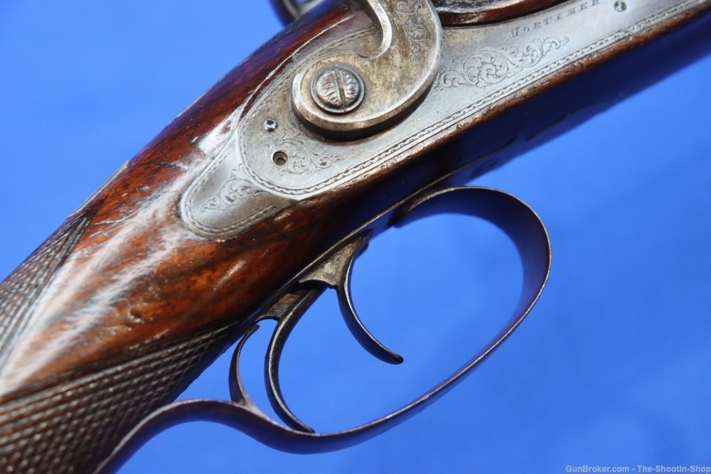 Mortimer & Son London Double Barrel Percussion Shotgun 12GA Antique BP ...