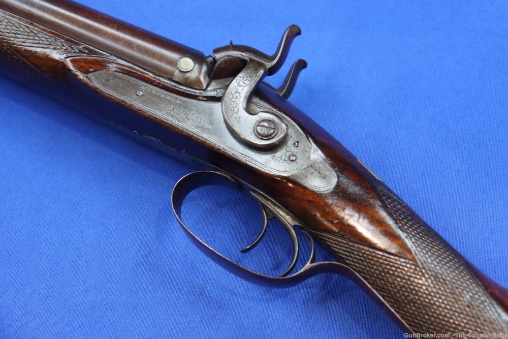 Mortimer & Son London Double Barrel Percussion Shotgun 12GA Antique BP ...