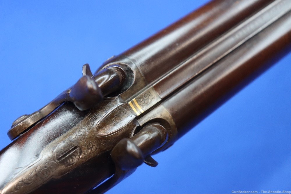 Mortimer & Son London Double Barrel Percussion Shotgun 12GA Antique BP ...