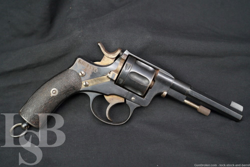 Husqvarna 1887 Nagant 7.5x22mm DA/SA Double Revolver 1897-1905 C&R ...
