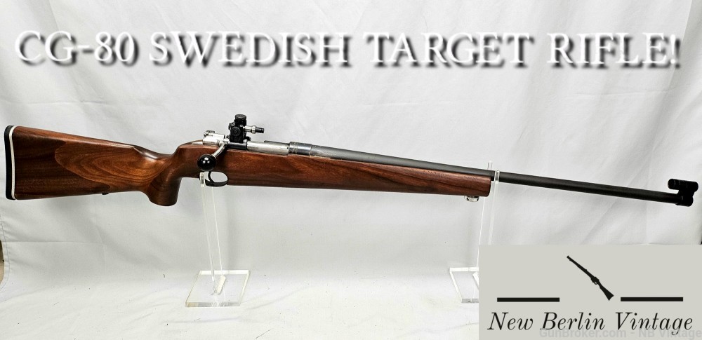 SCARCE CG-80 6.5x55 Swedish Mauser FSR Target Rifle! - Curios & Relics ...