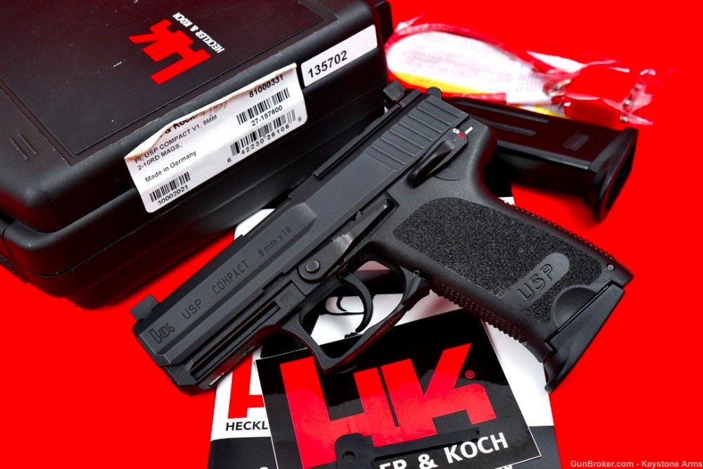 Awesome H&K USP Compact 9mm Wright Armory Sight System in Box $.01 NR ...