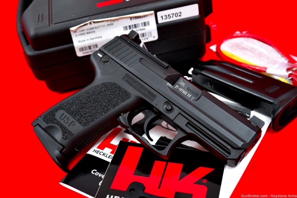 Awesome H&K USP Compact 9mm Wright Armory Sight System in Box $.01 NR - Semi Auto Pistols at ...