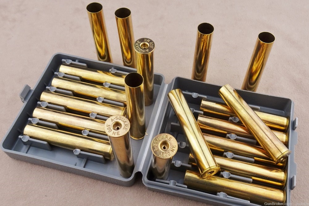 A-Square .500 NE (500 3") Brass Cartridge Cases (Qty: 20) - Reloading ...