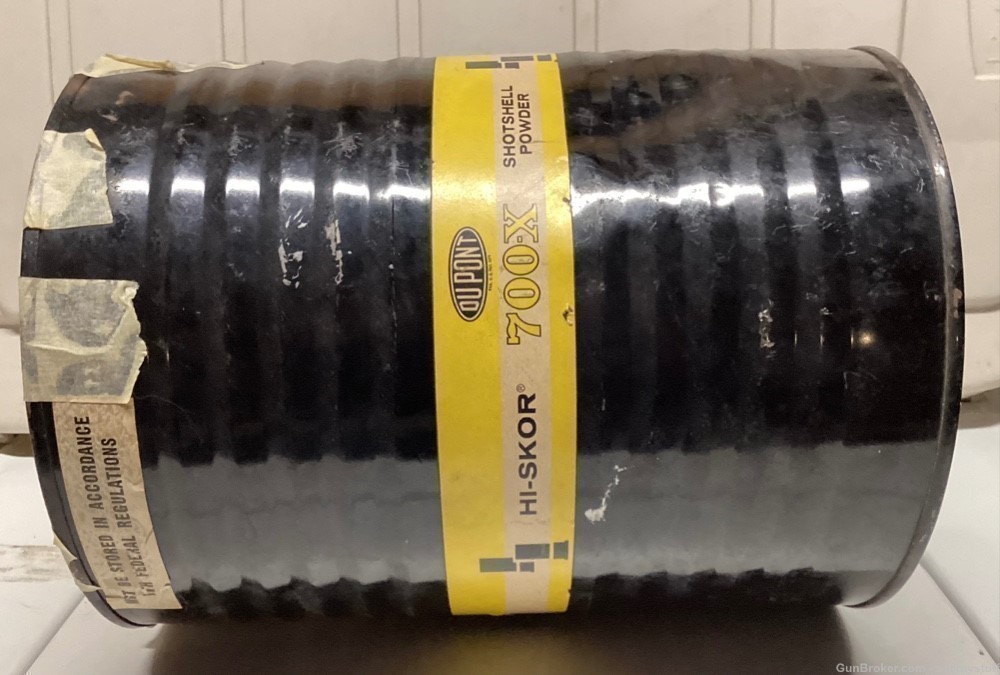 LOCAL PICK UP ONLY Vintage DUPONT HI SKOR 700X 12 lb Tin w/ 8 pounds ...