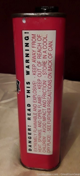 GOEX Black Rifle Powder FFg / 2F (Vintage Can 1 lb 1.4 oz Gross Weight ...