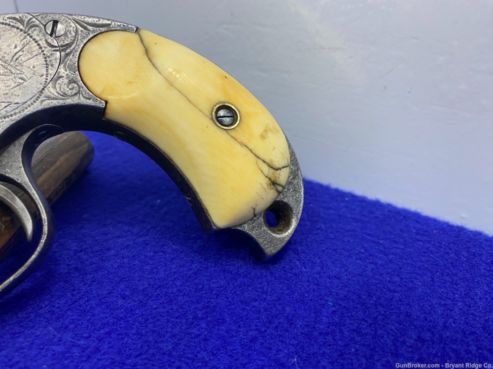 Merwin & Hulbert Pocket Army *ULTRA RARE FACTORY ENGRAVED & IVORY GRIPS ...