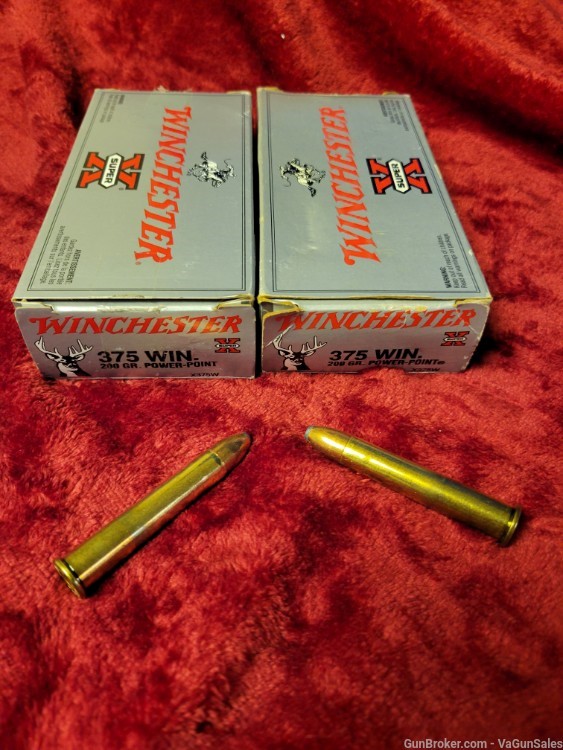 WINCHESTER 375 WIN. 40 ROUNDS 200 GRAIN POWER POINT - Rifle Ammunition ...