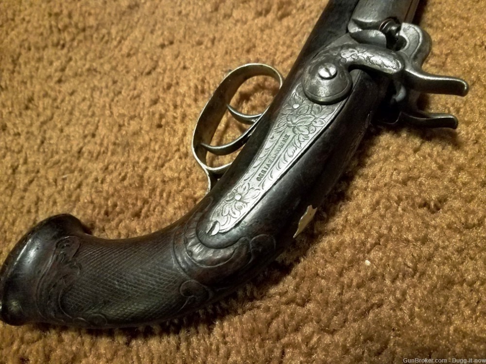 French (Ledge) Double barrels pistol Napoleonic war`s period 1820-1830 ...