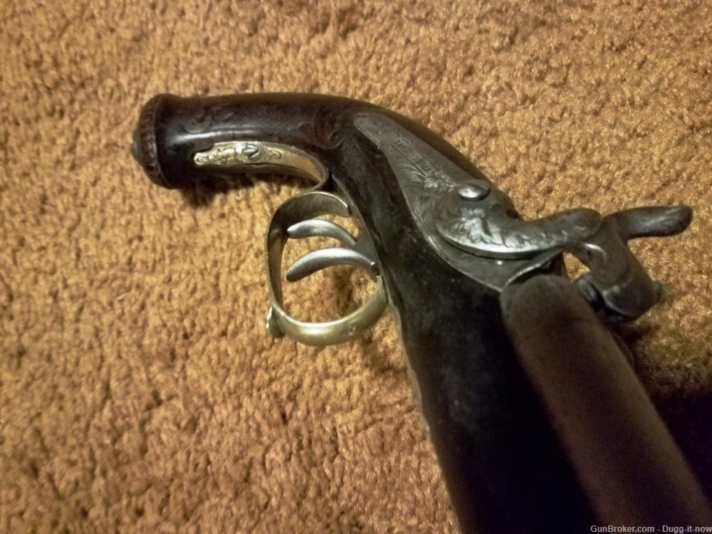 French (Ledge) Double barrels pistol Napoleonic war`s period 1820-1830 ...